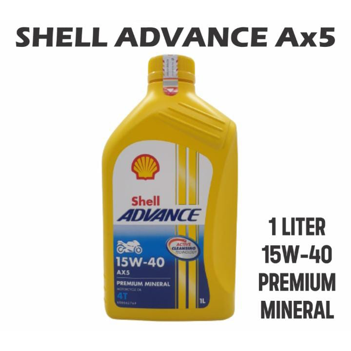 Jual OLI MESIN SHELL ADVANCE AX5 15W-40 1 LITER | Shopee Indonesia