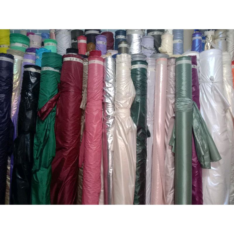 Jual KAIN PARASUT METALIK / IMPOR KOREA / KAIN PARASUT MUKENA TRAVELING ...