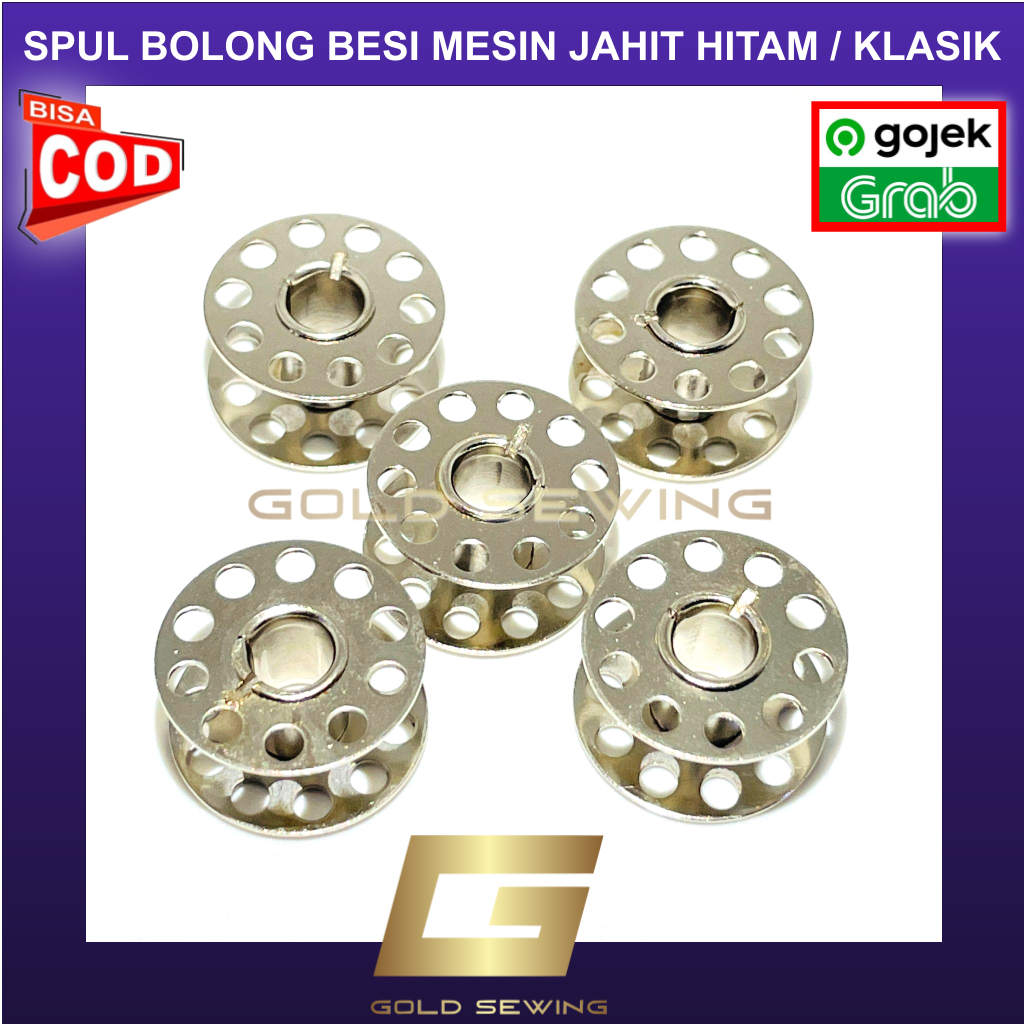 Jual Spul Spool Bobbin Spool Bolong (BESI) Mesin Jahit Singer Butterfly ...