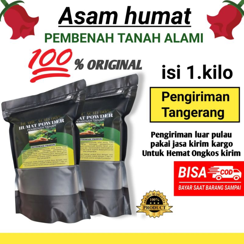 Jual Asam Humat Humic Acid asli murni tanpa campuran 1 kilo Pupuk Pembenah Tanah untuk pertanian ...