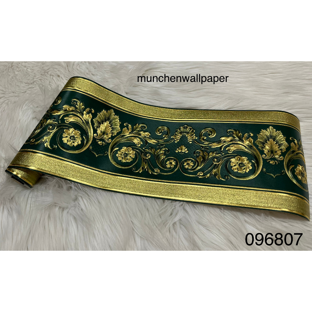 Jual Wallpaper Dinding BORDER List Klasik Gold Merah mewah | Shopee ...