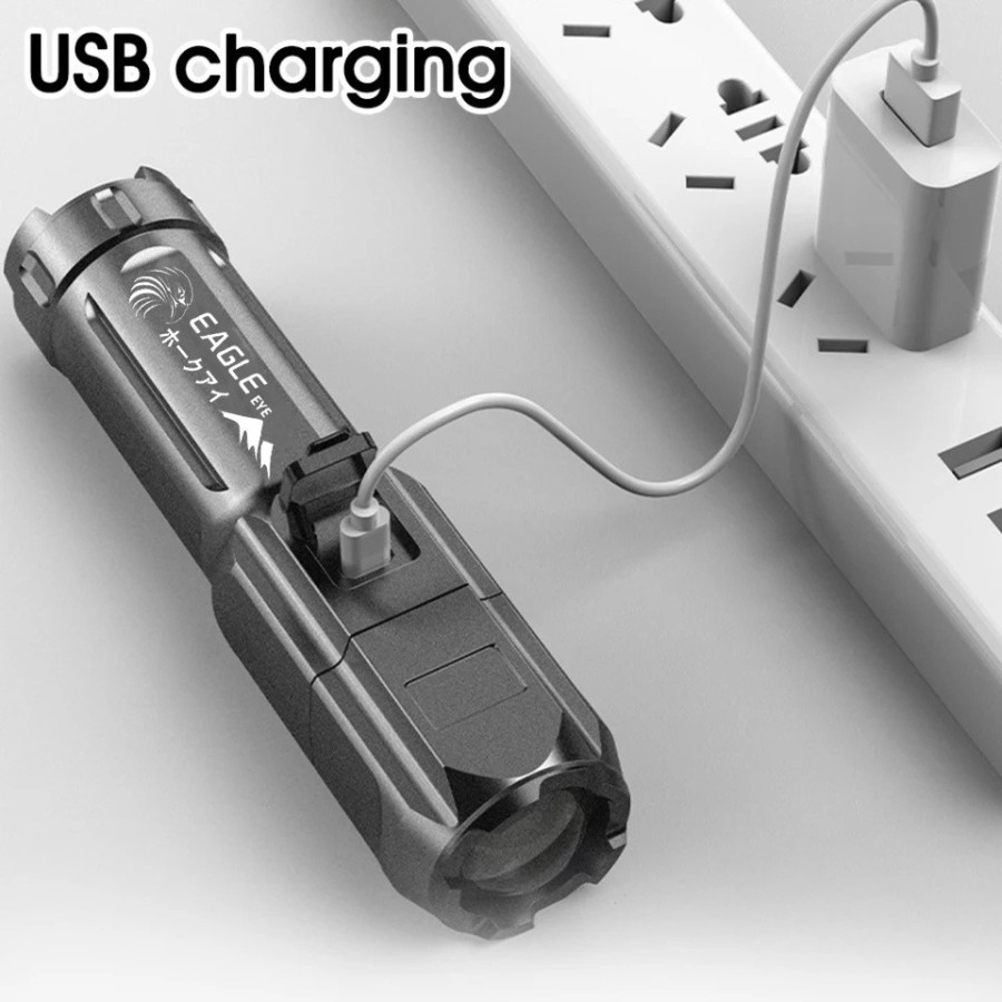 Jual Senter LED SWAT Police Eagle 36w Super Terang Flashlight Camping ...