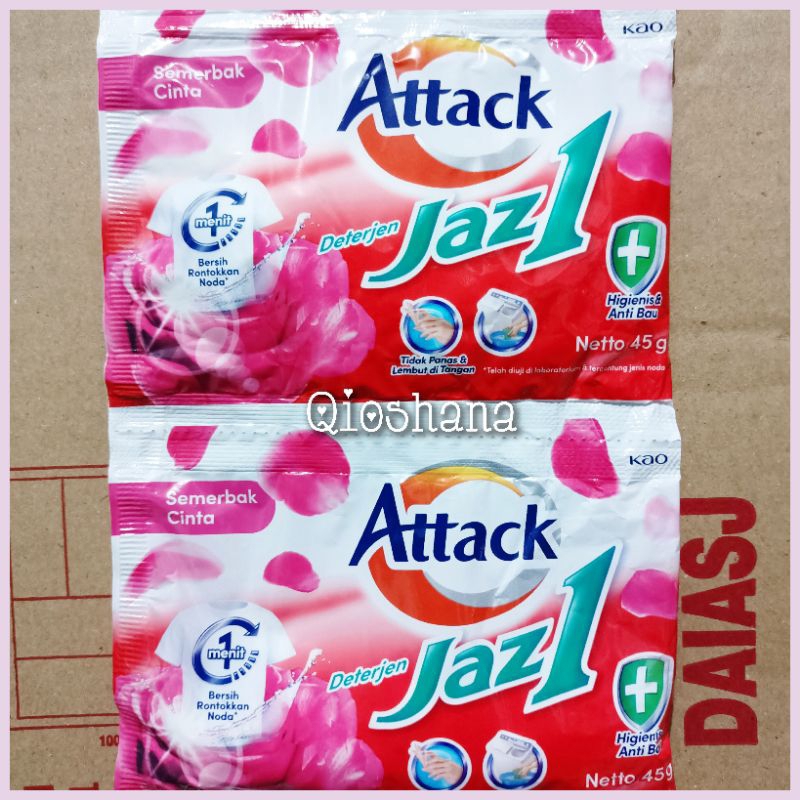 Jual ATTACK JAZ 1 DETERJEN BUBUK SACHET 1 RENCENG ISI 6 SACHET | Shopee ...