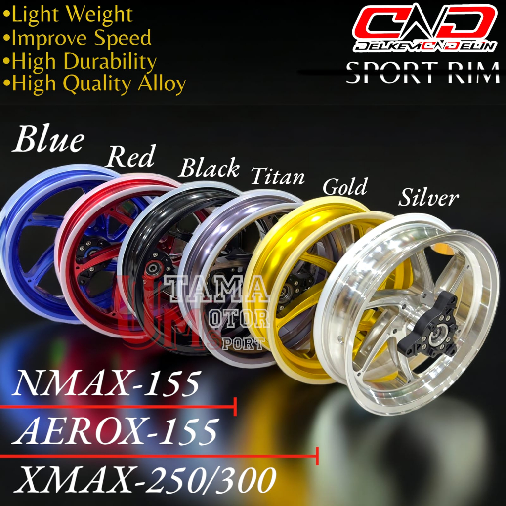 Jual Velg Velek Sport Rim Set Nmax / Aerox / Xmax Aluminium Forged ...