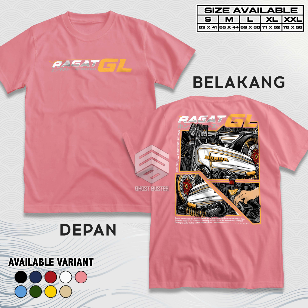 Jual Kaos Racing Honda Ragat GL Machine Super Deluxe Baju Distro Motor ...