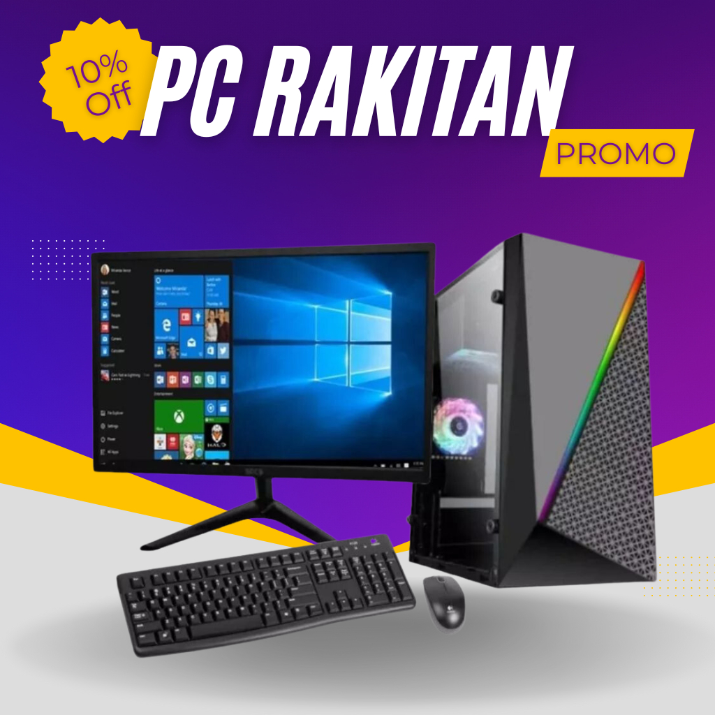 Jual Komputer Full Set Murah Intel Core I5 Ram 8GB SSD 120GB HDD 500GB LED 19" Cocok Buat Office ...