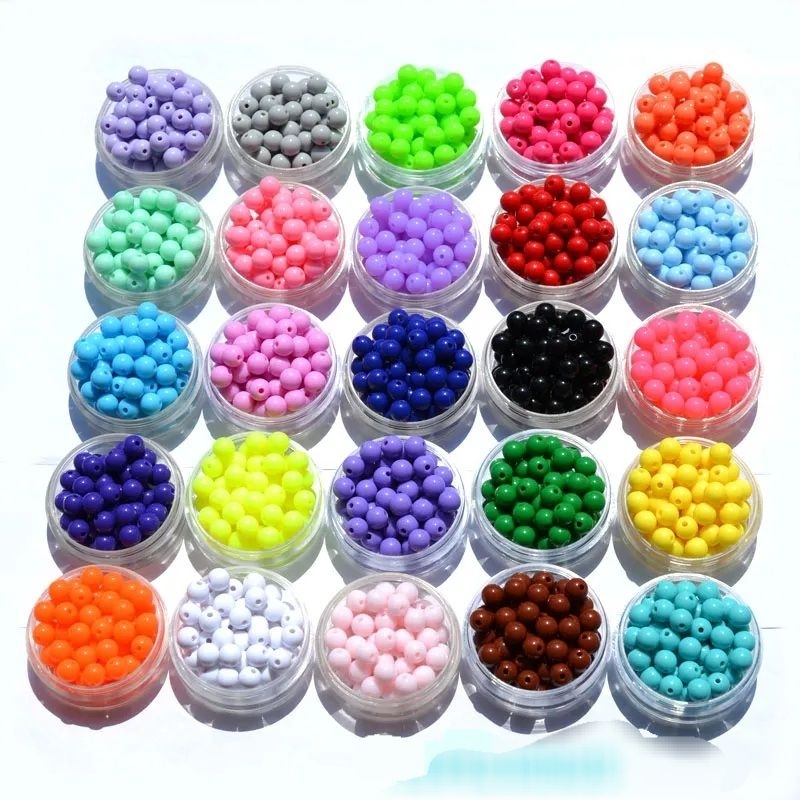 Jual 20gram Manik Manik Mote Pastel Manik Susu Bulat Kapur | Shopee Indonesia