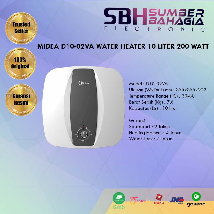 Jual MIDEA D10-02VA WATER HEATER 10 LITER 200 WATT (NEW) (KHUSUS BANDUNG) | Shopee Indonesia