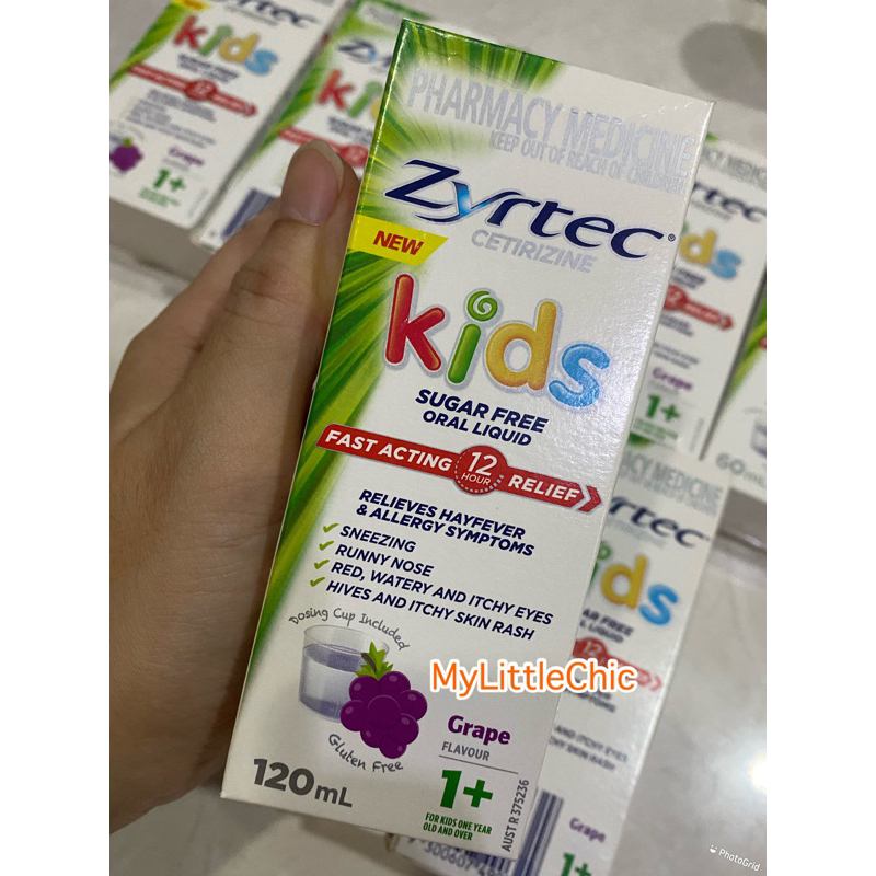 Jual Zyrtec Kids AUSTRALIA Oral Liquid Grape 60mL / 120ml - Zyrtec Anak ...