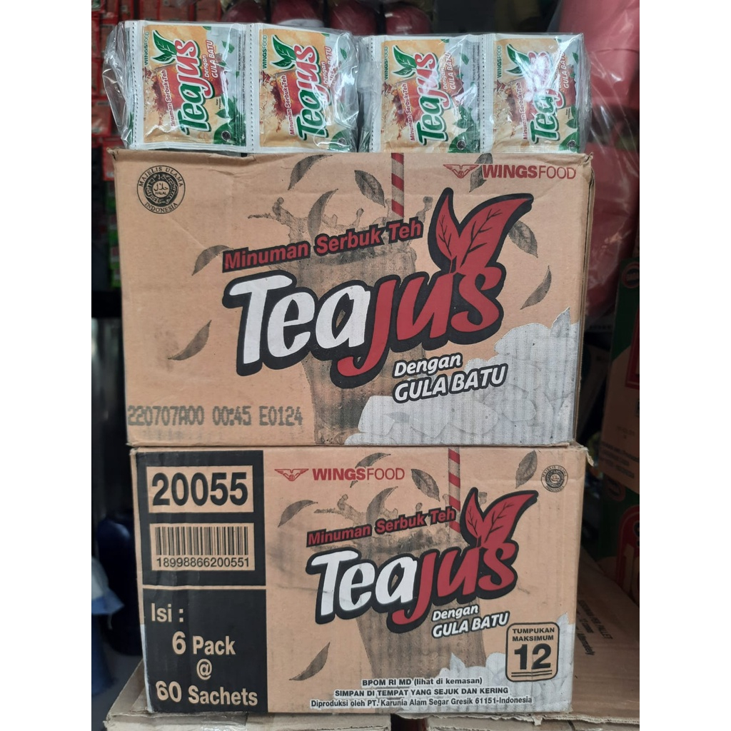 Jual 1 Dus Tea Jus Gula Batu Sachet | Shopee Indonesia