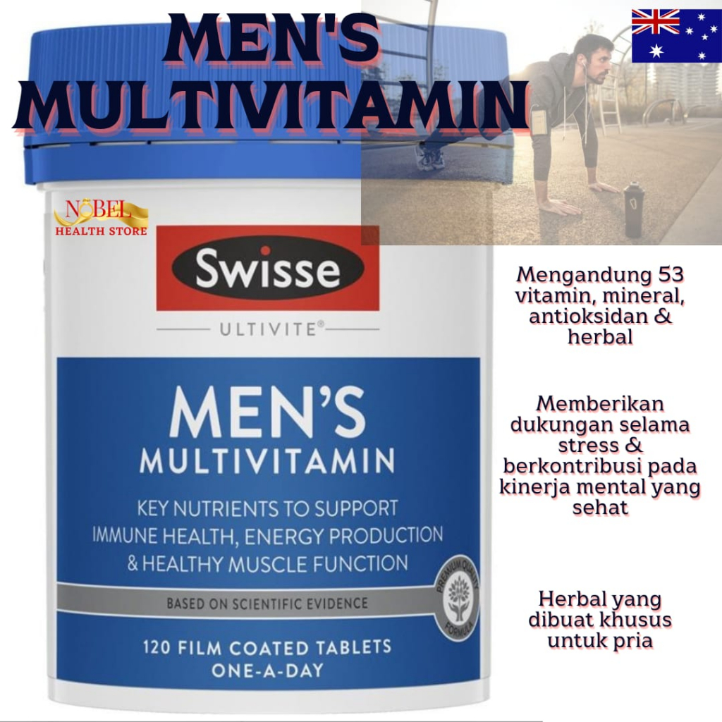Jual Swisse Mens Multivitamin 120 Tablets | Shopee Indonesia