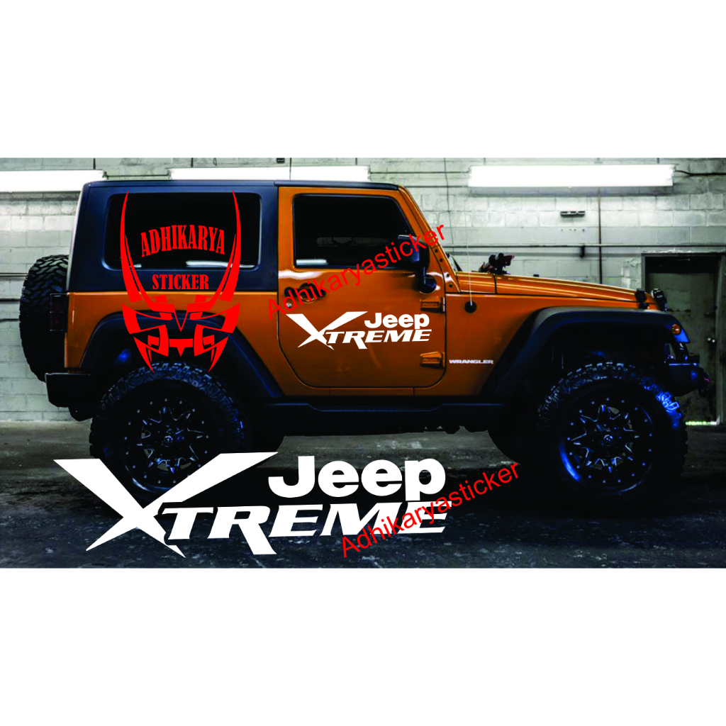 Jual STIKER MOBIL JEEP XTREME STICKER JEEP STIKER MOBIL JEEP FEROZA ...