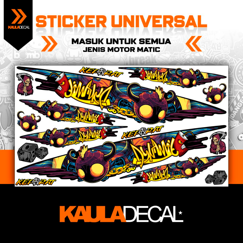 Jual STIKER STRIPING MOTOR ALL MATIC MOTIF 414 / UNIVERSAL MATIC ...