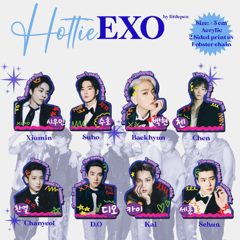 Jual KEYCHAIN EXO CREAM SODA by Little Pen | Shopee Indonesia