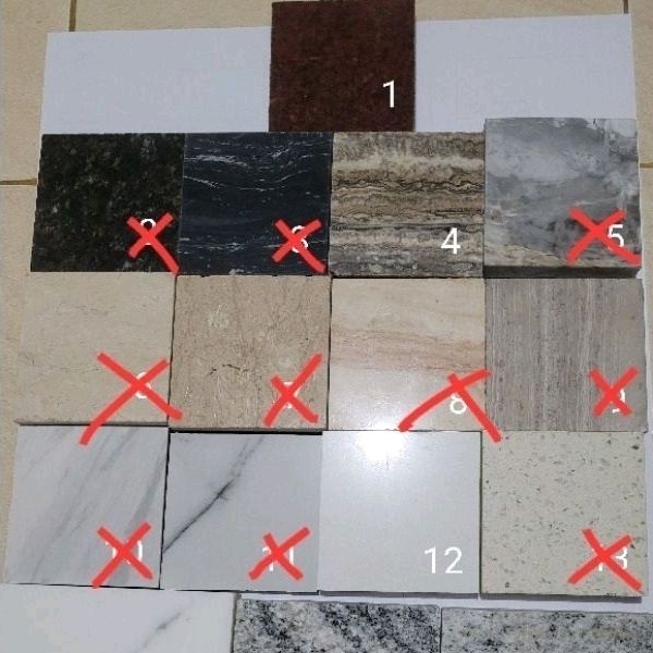 Jual sample material marble travertine granit solid surface | Shopee Indonesia