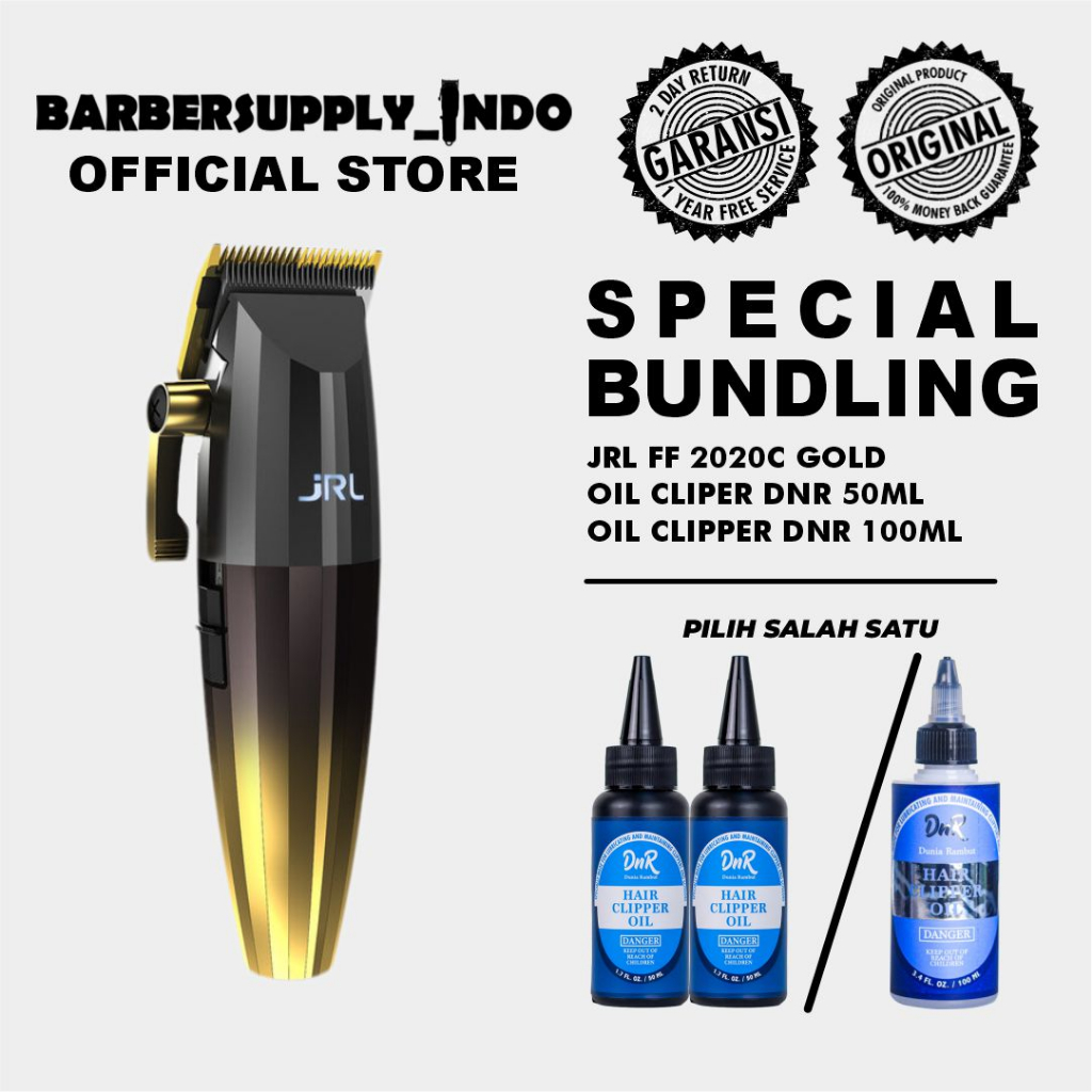 Jual JRL CLIPPER FF 2020C GOLD MESIN ALAT CUKUR RAMBUT ORIGINAL ...
