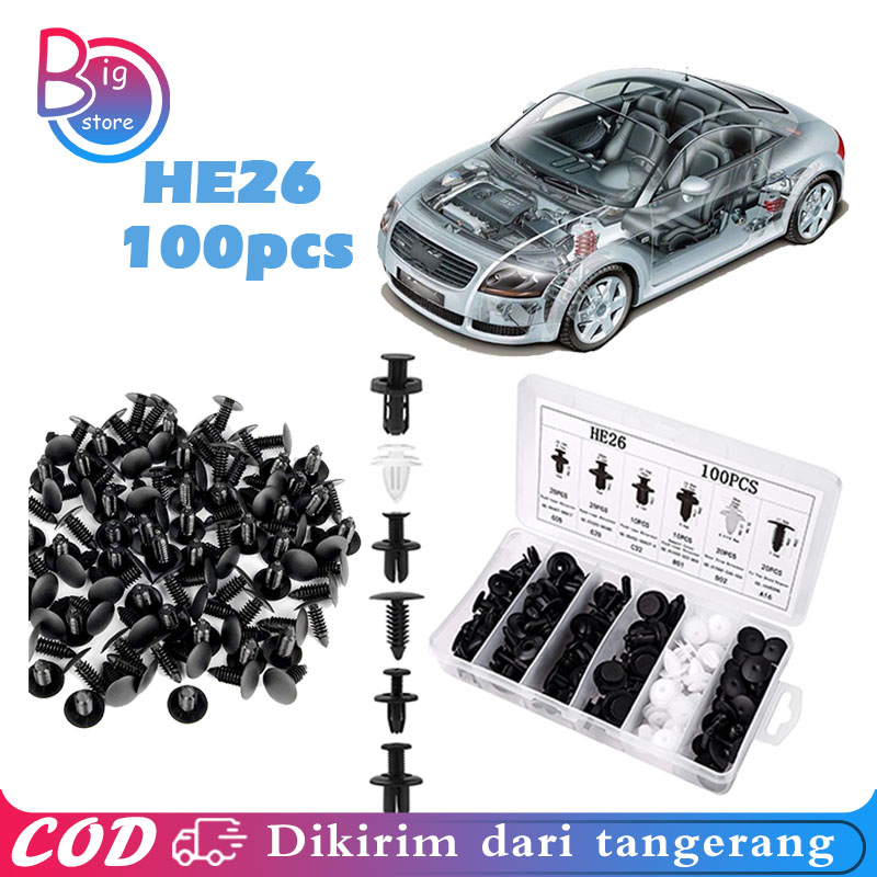 Jual Push Pin Rivet Bumper 10pcs Baut Rivet Mobil Universal Kancing ...