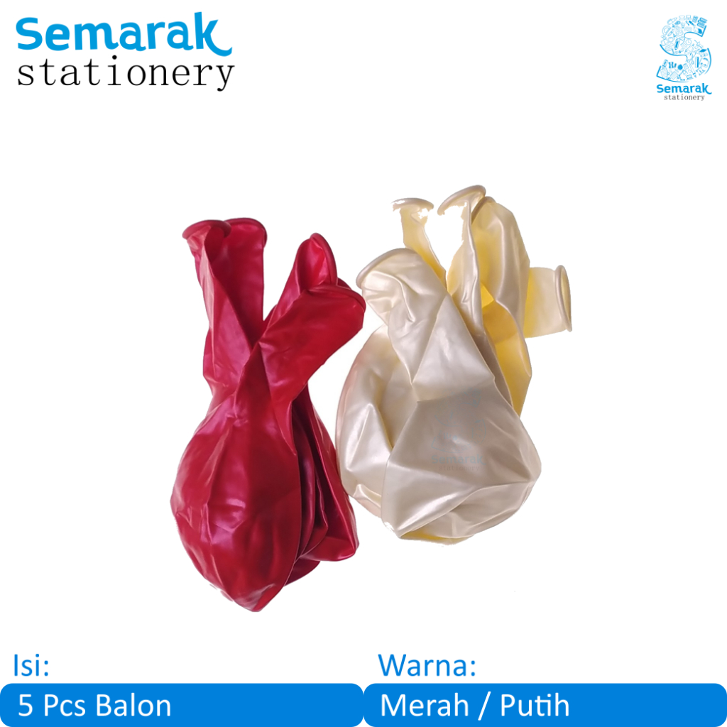 Jual Balloons Evo Balloon Latex Dirgahayu RI Balon Anak Merah Putih ...