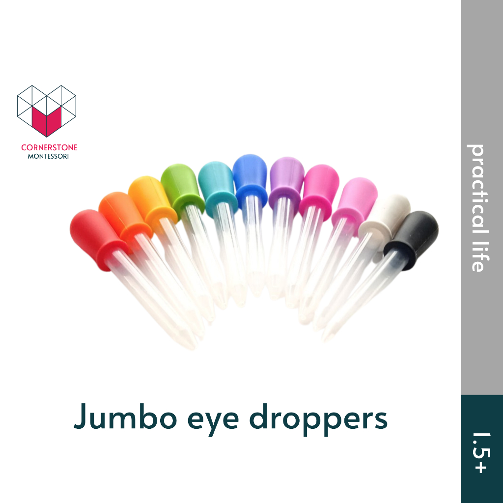 Jual Cornerstone Montessori Jumbo Eye Dropper Pippet Pipet - Montessori ...