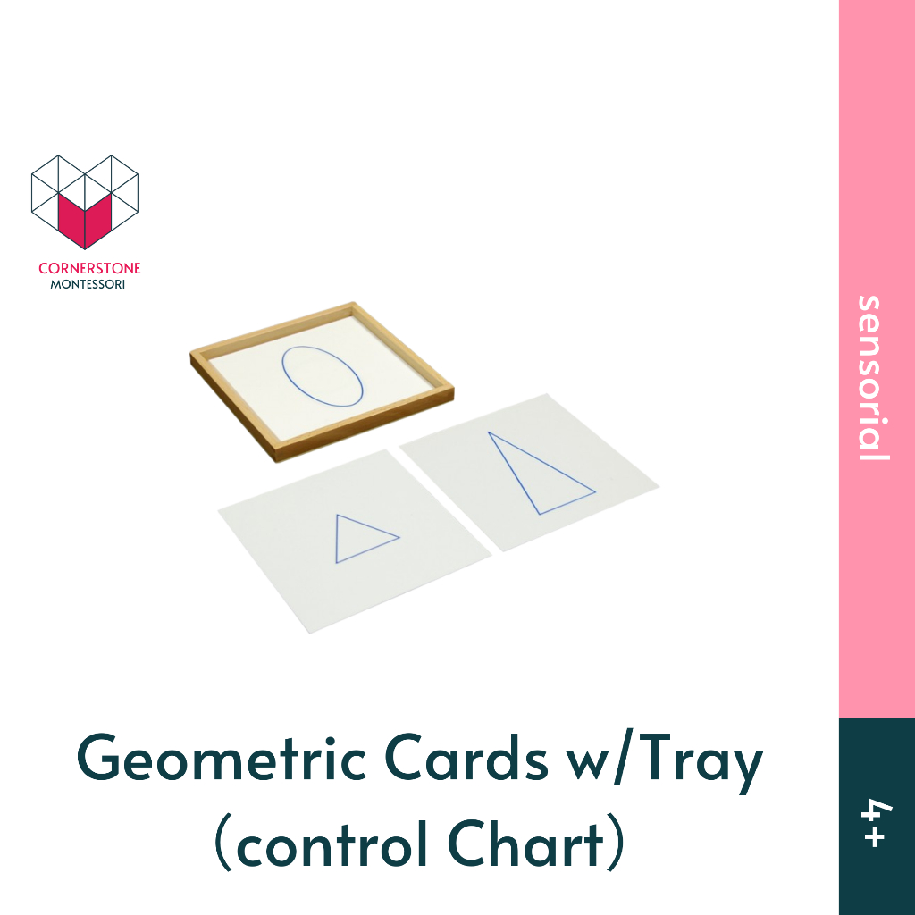 Jual Cornerstone Montessori Geometric Solids Control Chart - Montessori ...