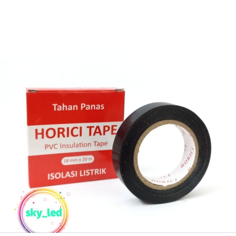 Jual 18*20Y Isolasi Listrik pvc hitam Tahan panas HOKI TAPE / Isolasi ...