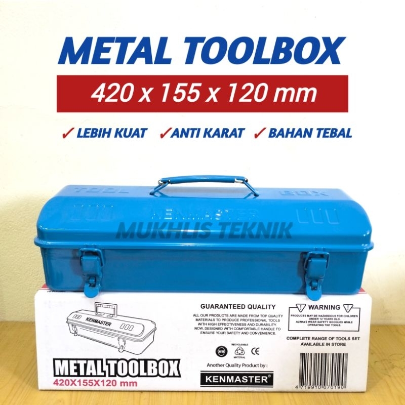 Jual TOOLBOX BESI 1 SUSUN KENMASTER METAL TOOLBOX M420 KOTAK PERKAKAS ...