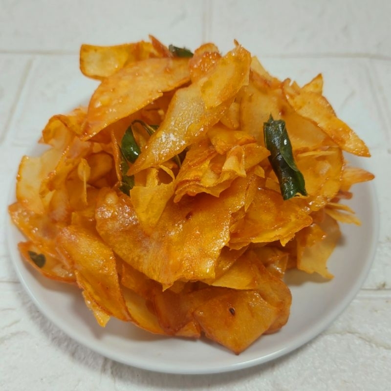 Jual KERIPIK KRIPIK SINGKONG PEDAS MANIS RP 3.2K( PAKET USAHA) | Shopee ...