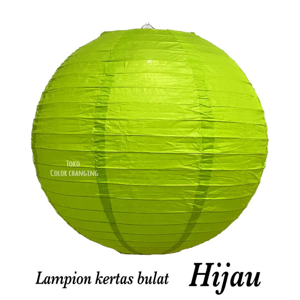 Jual Lampion kertas gantung bulat 20 cm / round paper hanging lantern ...