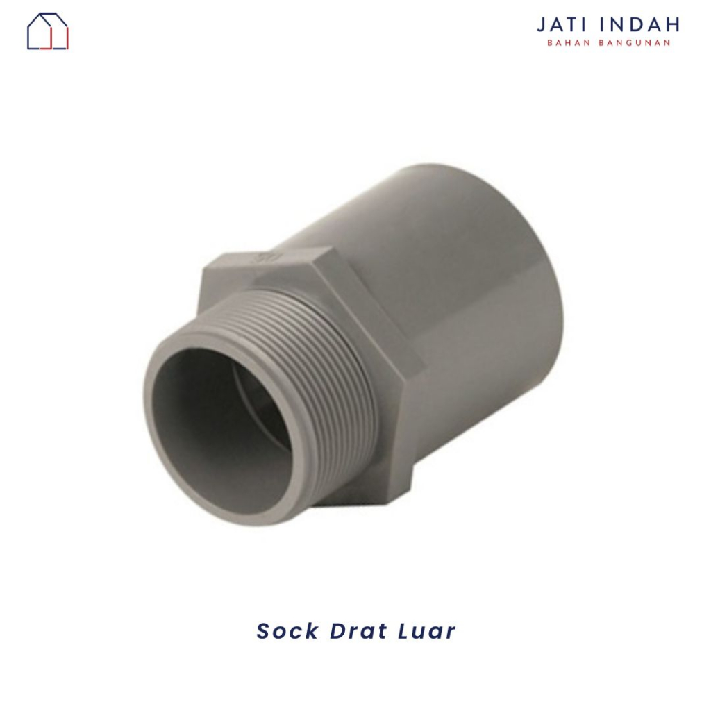 Jual Sock Drat Luar AW 1/2, 3/4, 1 inch | SDL | Drat Toren Tandon Pompa ...
