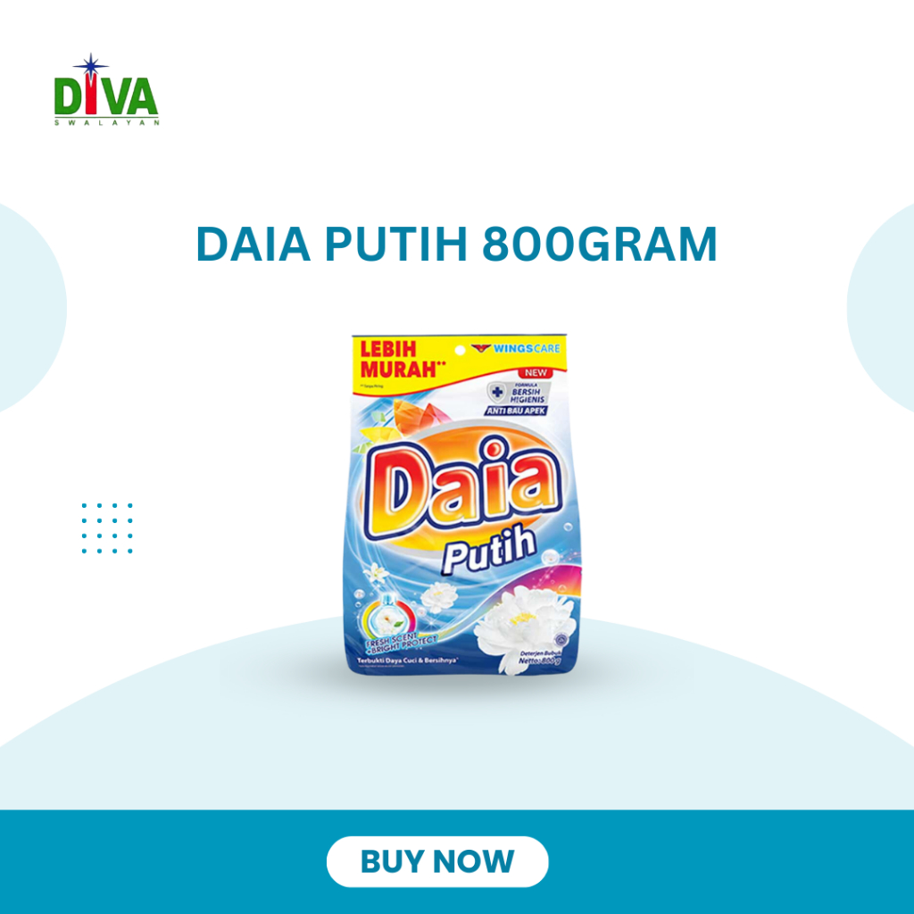Jual Daia Detergen 800 gram (Violet, Lemon, Putih, Romantic Pink, Clean ...