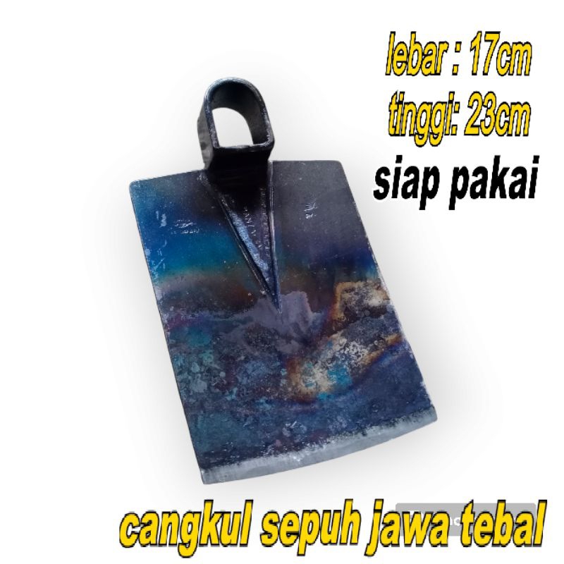 Jual cangkul jawa baja tebal sepuh tajam siap pakai size 17x23cm ...