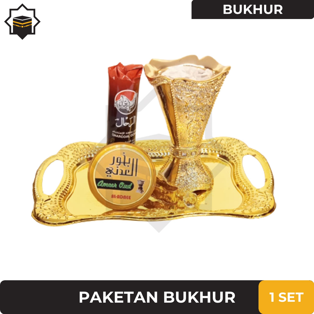 Jual Paket Set Bukhur Lengkap Mabakhara Tempat Dupa Mini Bakhoor Bukhur ...