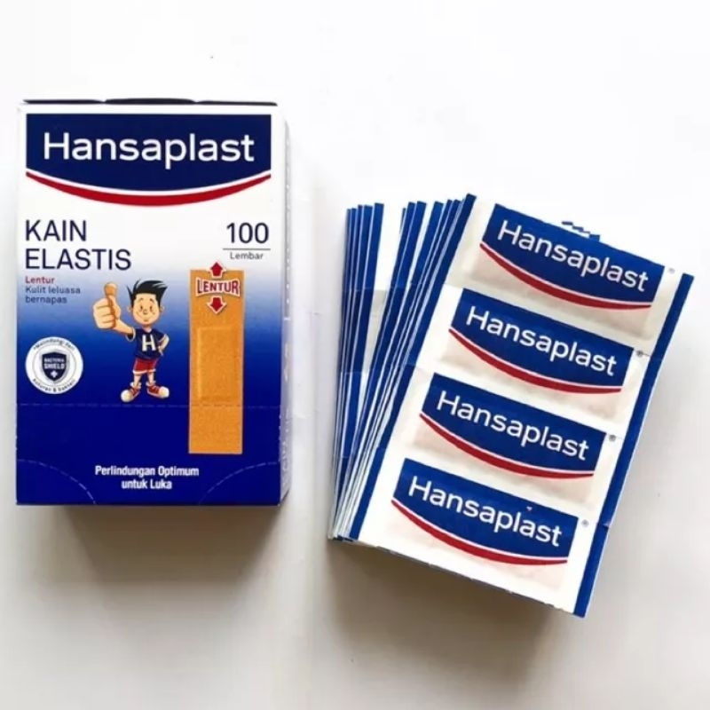 Jual HANSAPLAST Plester Kain Elastis 10 LEMBAR | Shopee Indonesia