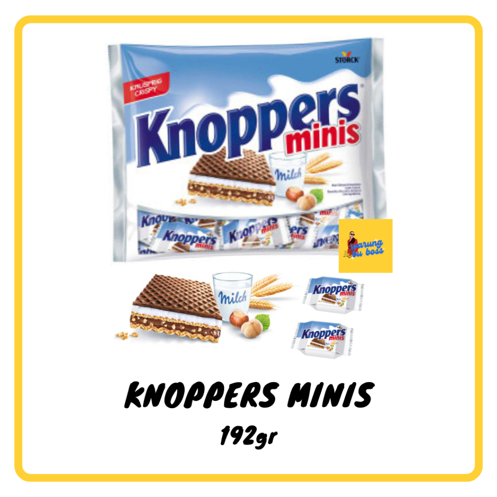 Jual Knoppers Minis Wafer Knoppers Knoopers Knooper Wafer Hazelnut ...