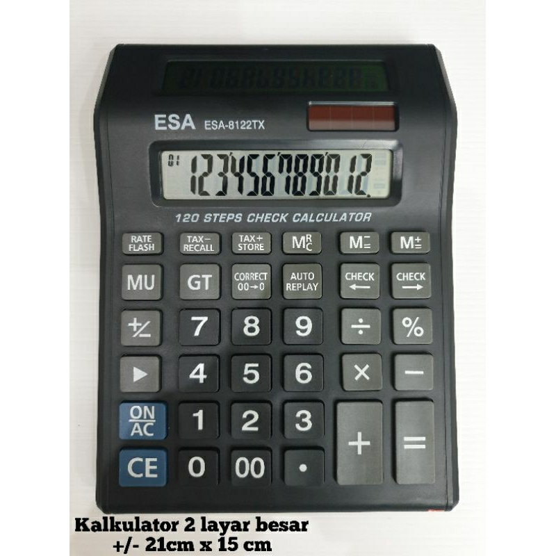 Jual Kalkulator 2 layar Check Ulang ukuran besar | Shopee Indonesia