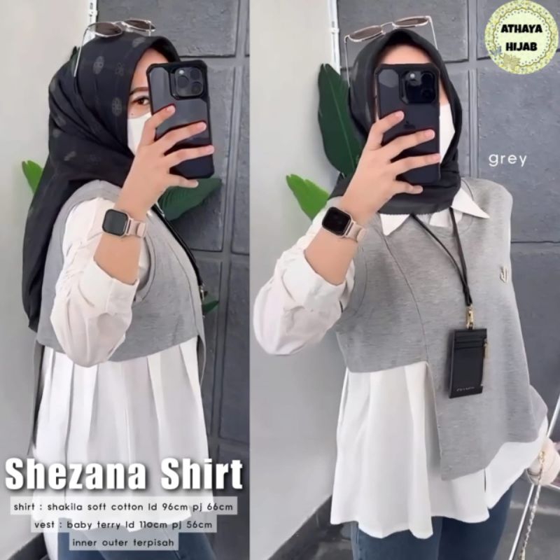 Jual Shezana Shirt Best Seller By Athaya Hijab | Shopee Indonesia