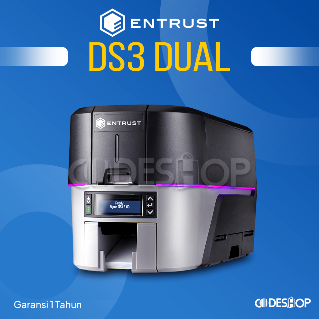 Jual Printer ID Card ENTRUST Sigma DS3D Cetak Kartu Dual Side DS 3 ...