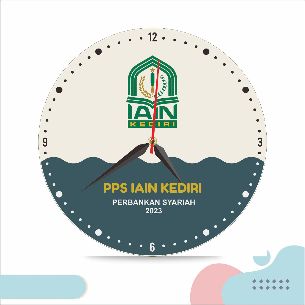 Jual Jam Dinding Custom KKN Jam Dinding PAR Logo Instansi Cinderamata ...