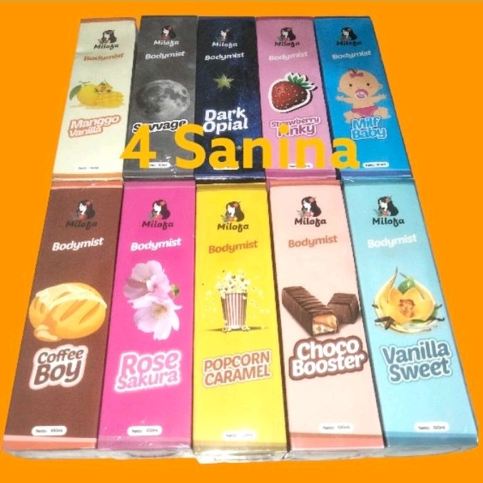 Jual PARFUM BODY MIST MILOFA 100 ML / BODYMIST MILOFA | Shopee Indonesia