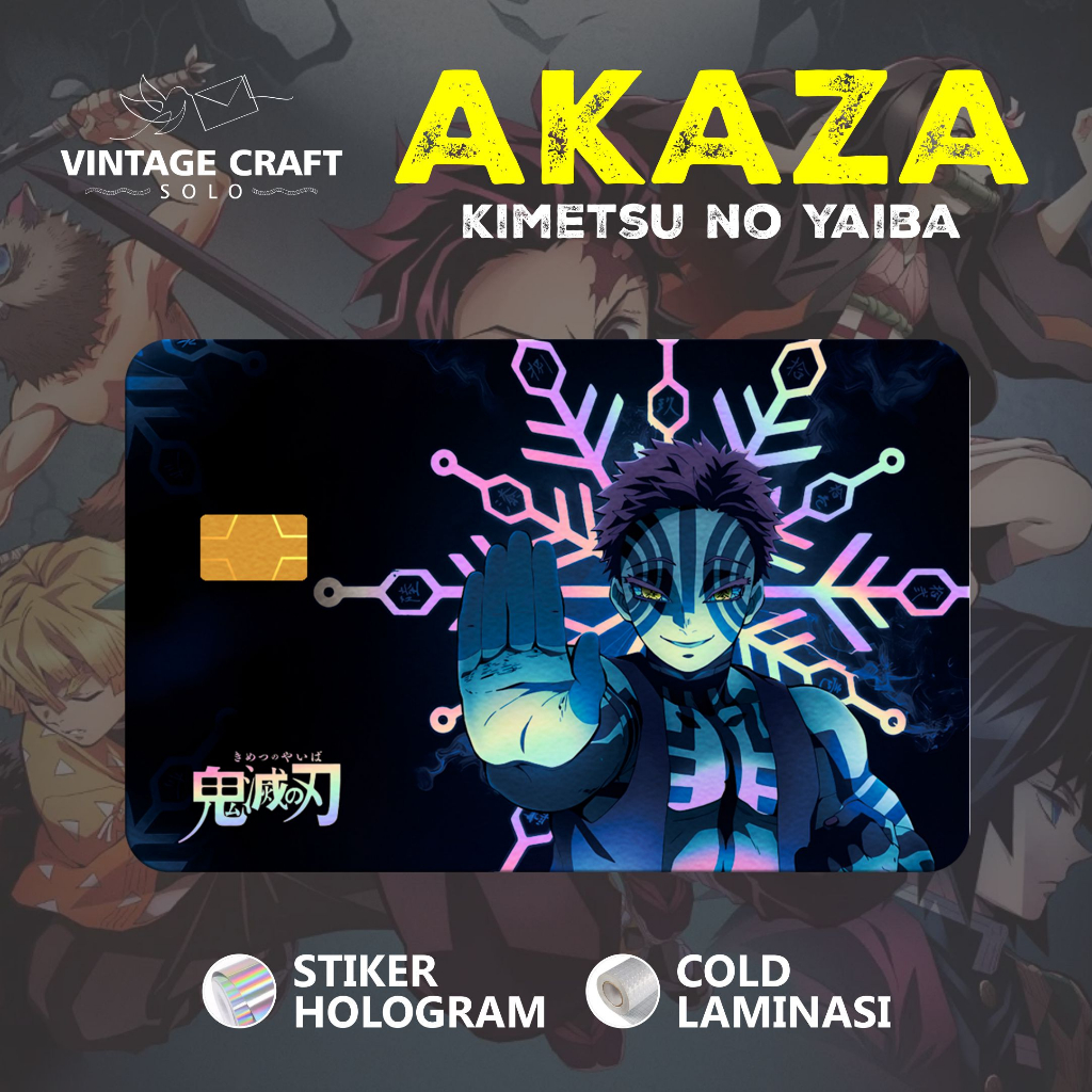 Jual Stiker Sticker Skin Card ATM Anime Kimetsu No Yaiba Demon Slayer ...