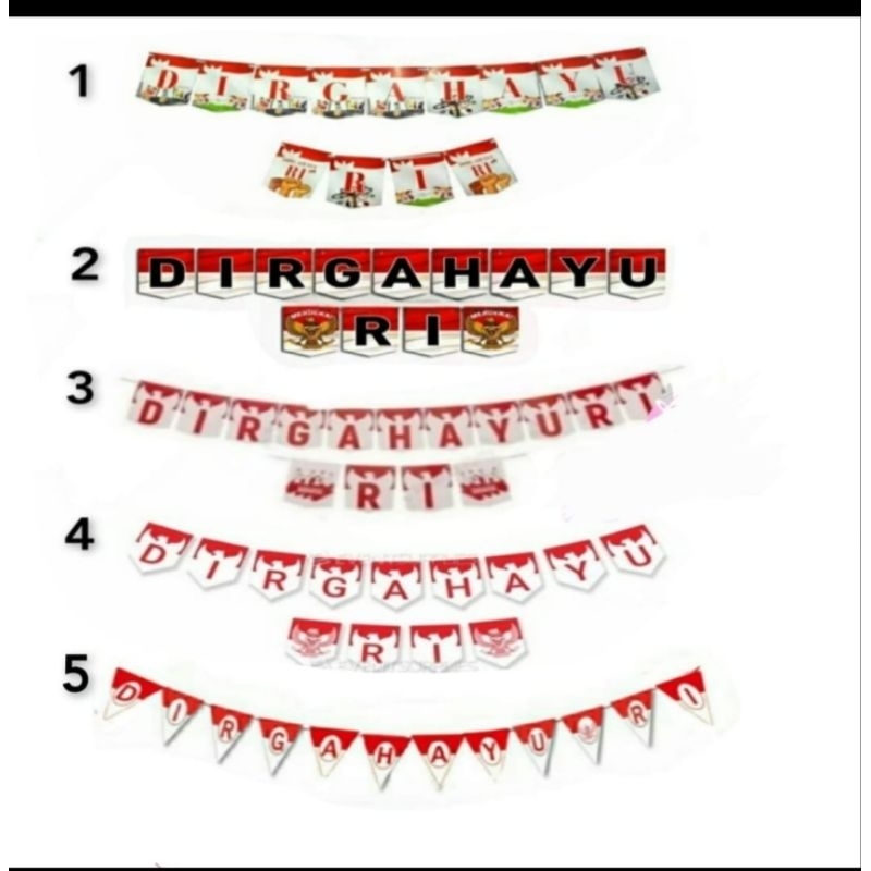 Jual Banner Dirgahayu Ri/Banner Bendera Merah Putih 17 Agustus | Shopee ...