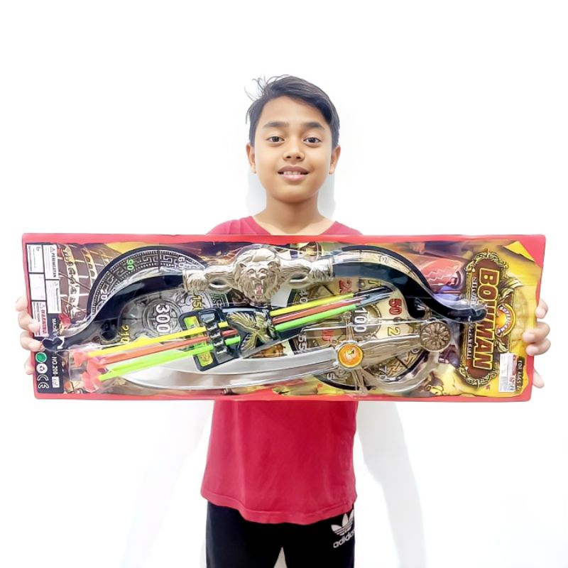 Jual Mainan Set Panah Busur Target Pedang Pedangan Viral Murah Anak ...