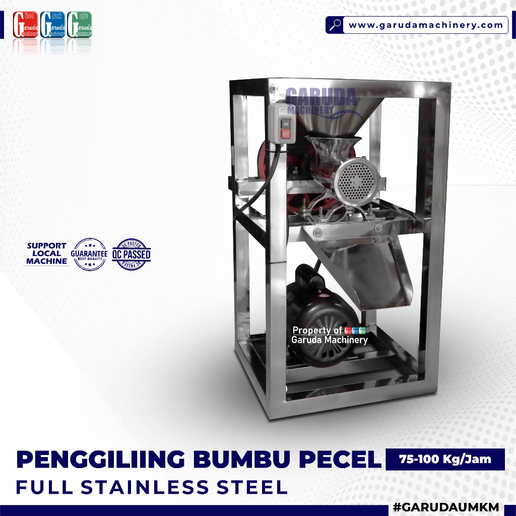 Jual MESIN PENGGILING / GILING BUMBU PECEL / GILING DAGING KAPASITAS 75 ...