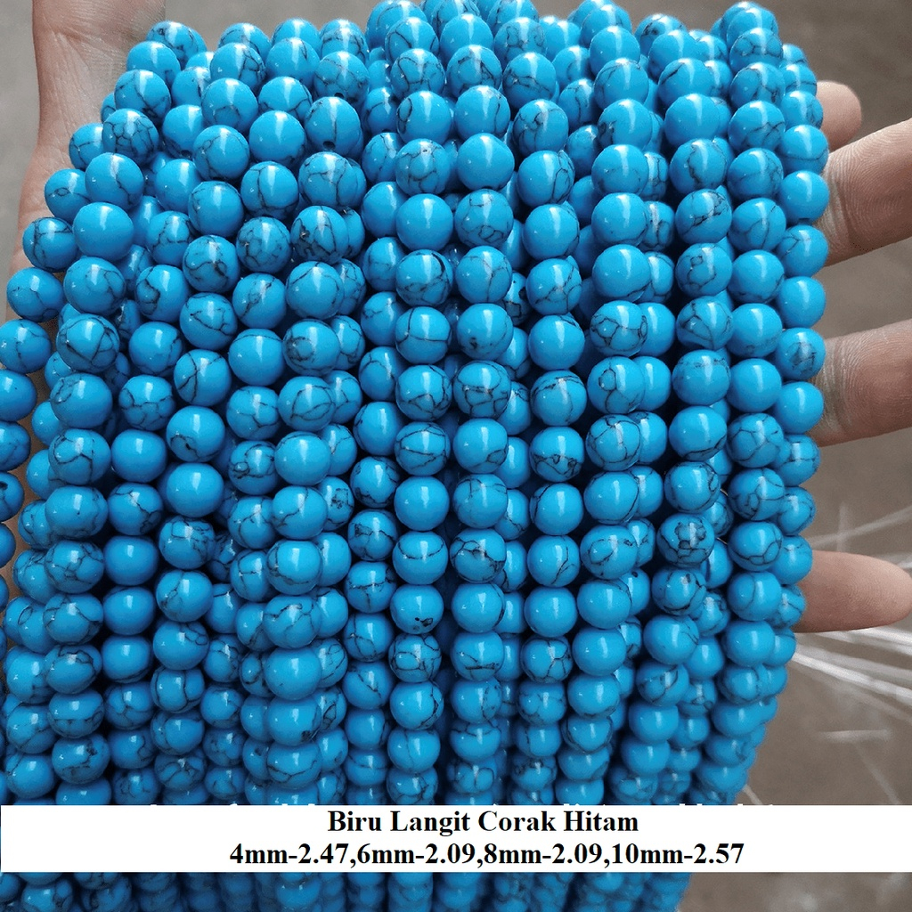 Jual Manik Manik Batu Alam Phirus Ukuran 10-12mm Harga/Renceng | Shopee ...
