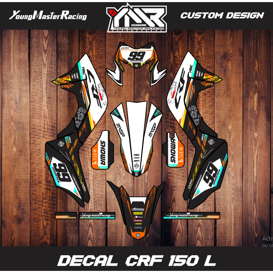 Jual Decal sticker stiker motor D TRACKER/DTX Full custom warna cerah ...