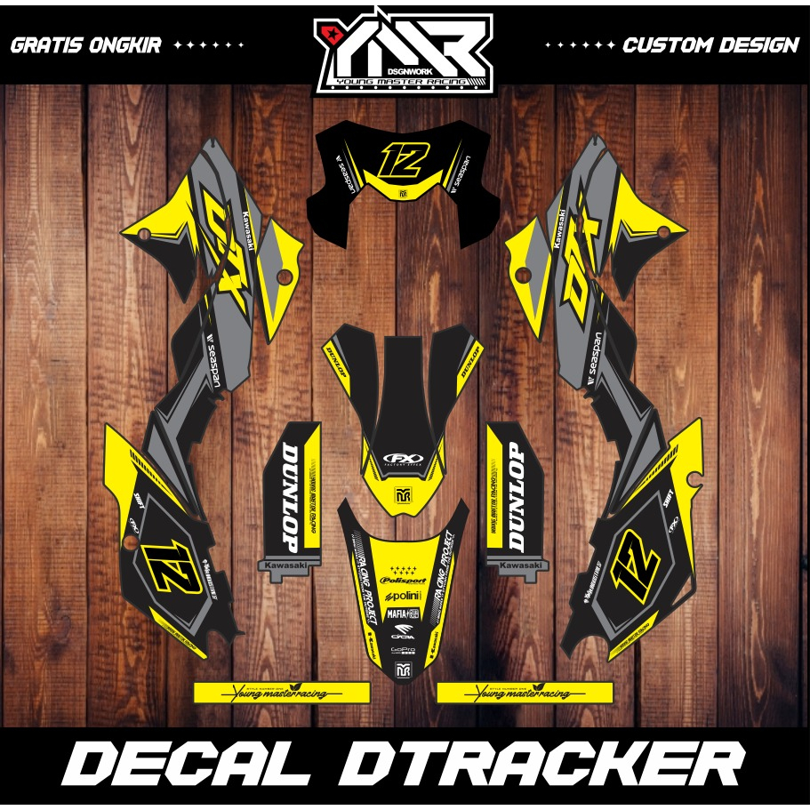 Jual Decal sticker stiker motor D TRACKER/DTX Full custom warna cerah ...