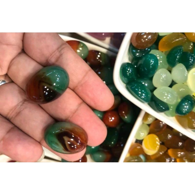 Jual Batu natural akik edong 20x30 mmHarga untuk 10 pcs | Shopee Indonesia