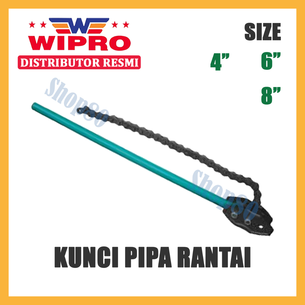 Jual Wipro Kunci Pipa Rantai Chain Pipe Wrench 4" 6" 8" inci inch ...