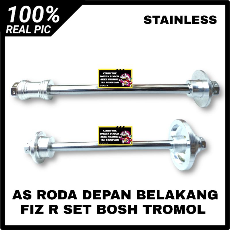 Jual AS RODA DEPAN BELAKANG YAMAHA FIZ R F1Z R SET BOSH TROMOL | Shopee ...