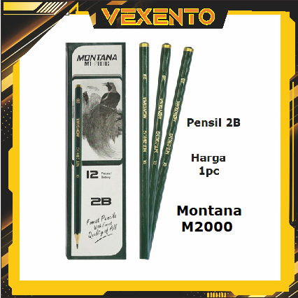 Jual Pensil 2B M2000 Montana Pencil by Vexento | Shopee Indonesia